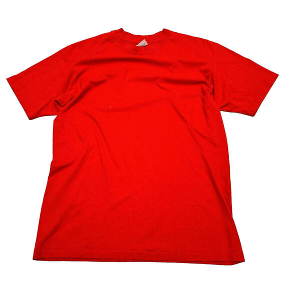 Hanes | Shirts | Vintage 9s Hanes Fiftyfifty Red T Shirt Size Large ...